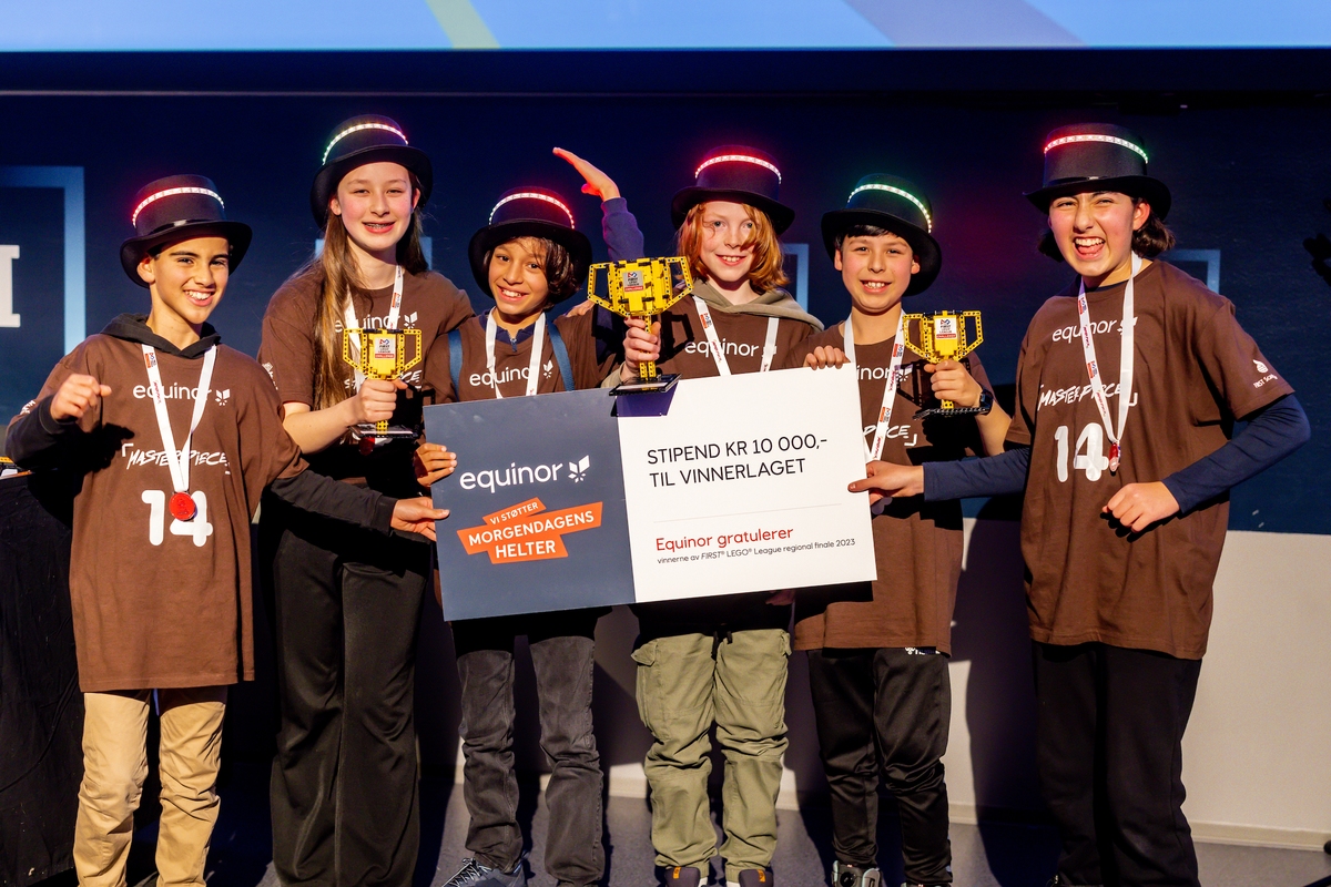 Kodeklubben Sandsli til topps i FIRST LEGO League 2023 - VilVite